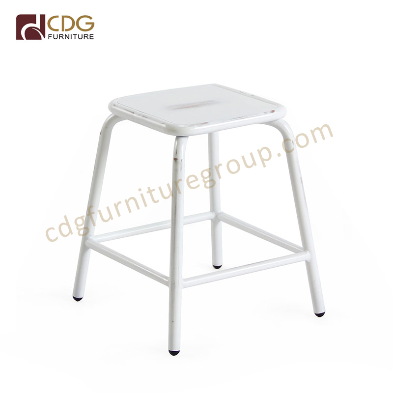 Rustic Classic Design Industrial low Stool For Restaurant Metal Frame ...