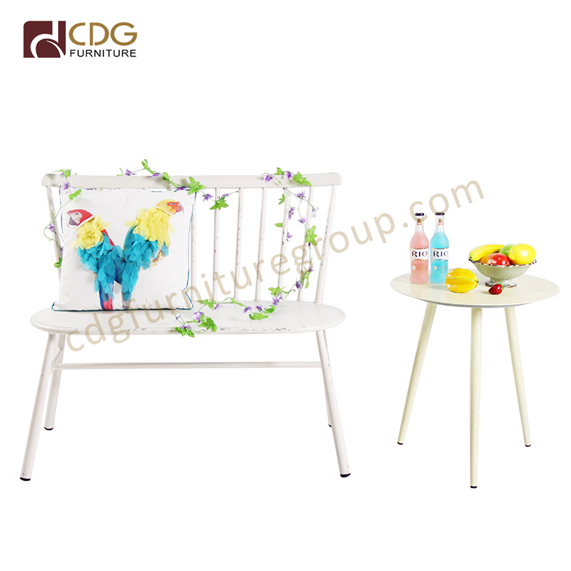 Aluminum Lounge Chair Outdoor Bench For Hotel Garden-727L-H45-ALU - jiemei