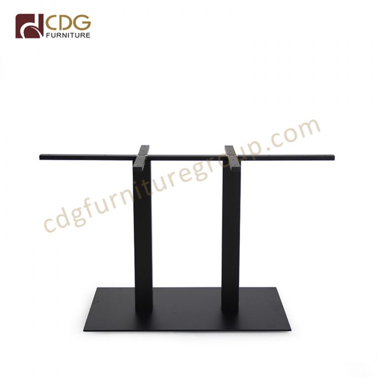 Cast Iron Black Two Legs Table Base For Restaurant-TBIR-E30-BD-Matt ...