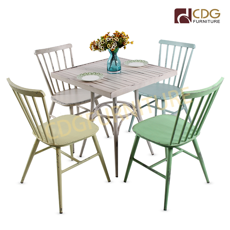 New Design Vintage Restaurant Cafe Square Table 680DT-ALU-SQ70 - jiemei