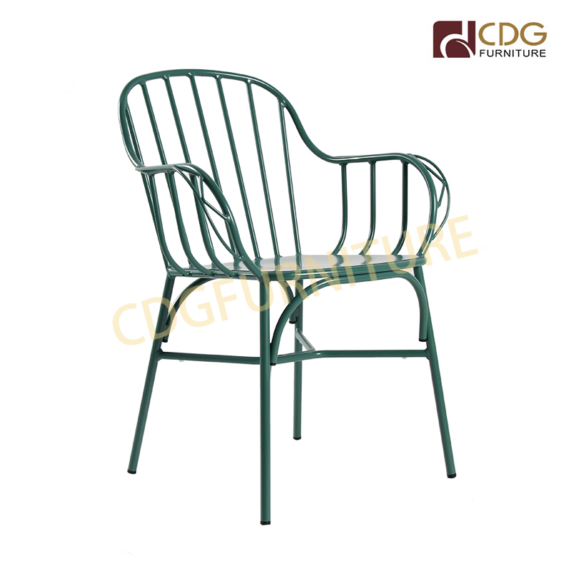 Modern Design Stackable Aluminium Coffee Shop Chair Hand Made Finish ...