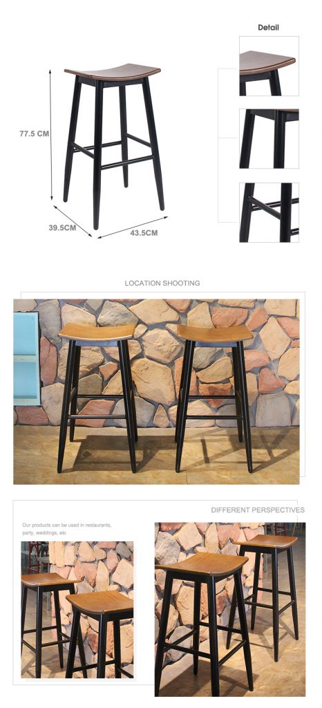 Italian Design Modern High Chair Bar Stool 658B-H65-STW - jiemei