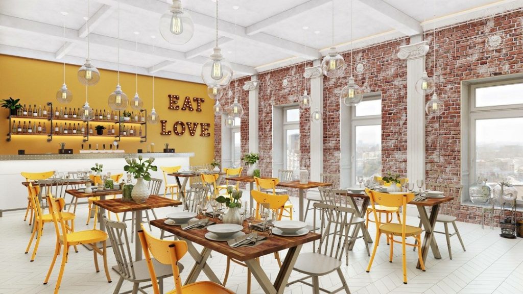 Functional Area Design Covered By The Decoration Of Restaurant Space ...